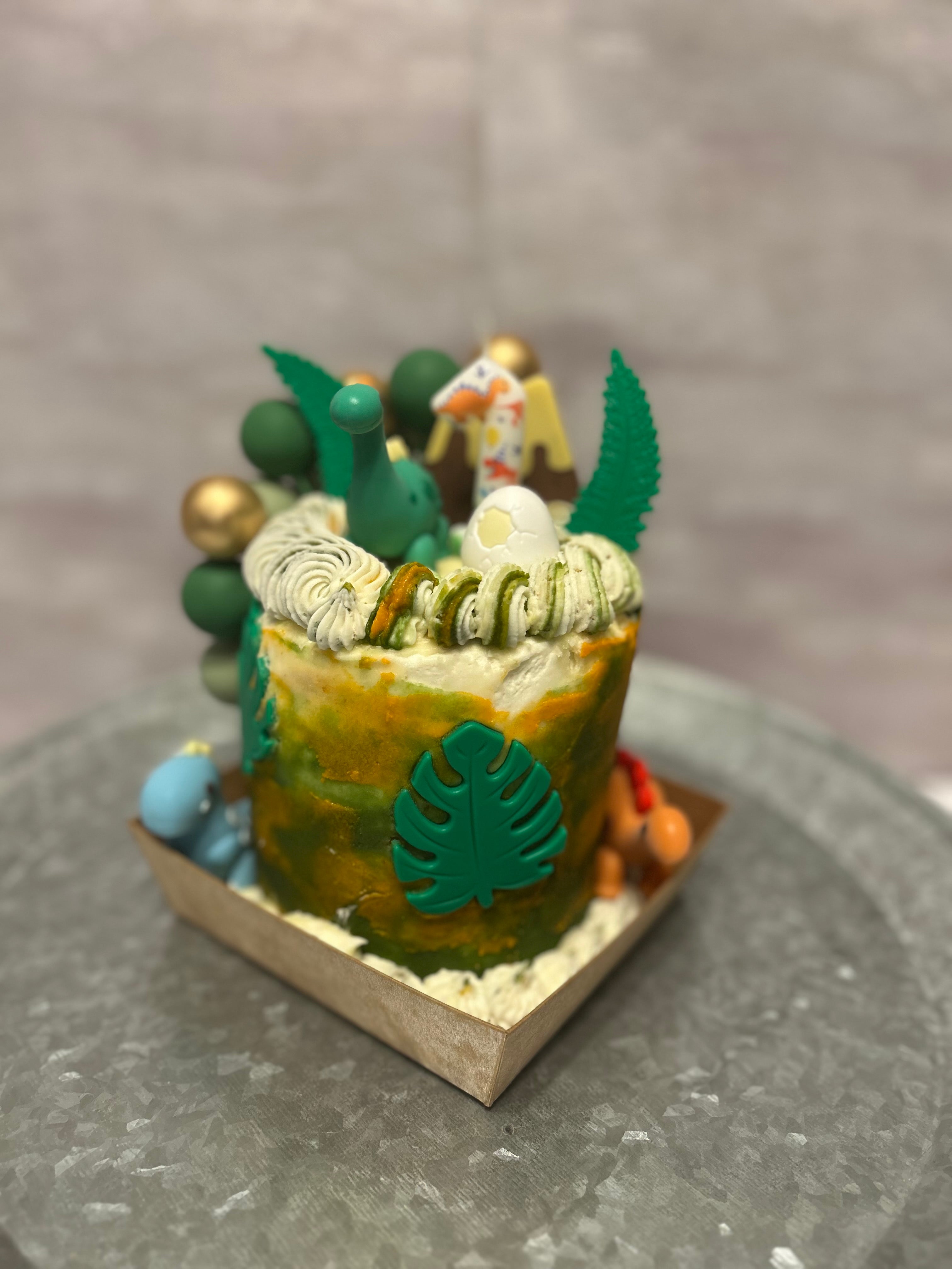 Dino Dream Mini Cake / 4-Inch Two-Layer Kids Cake – CariMar’s Cravings
